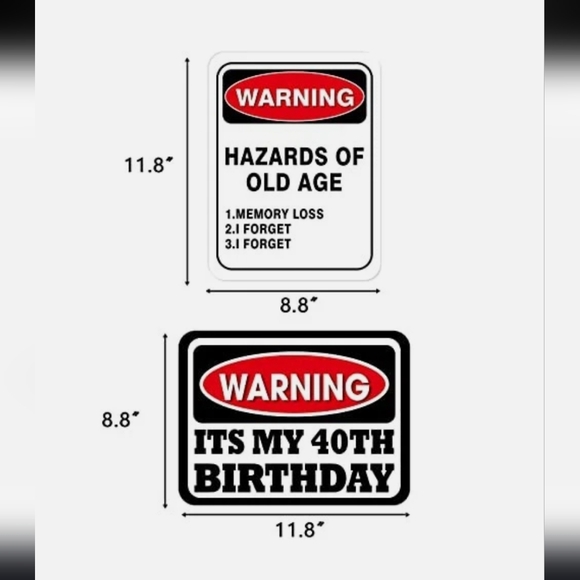 Party Supplies | 4th Birthday Party Decorations Caution Warning Sign ...